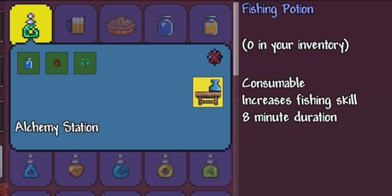 Terraria Fishing Potion Stats (Crafting Guide) | Gamesbustop